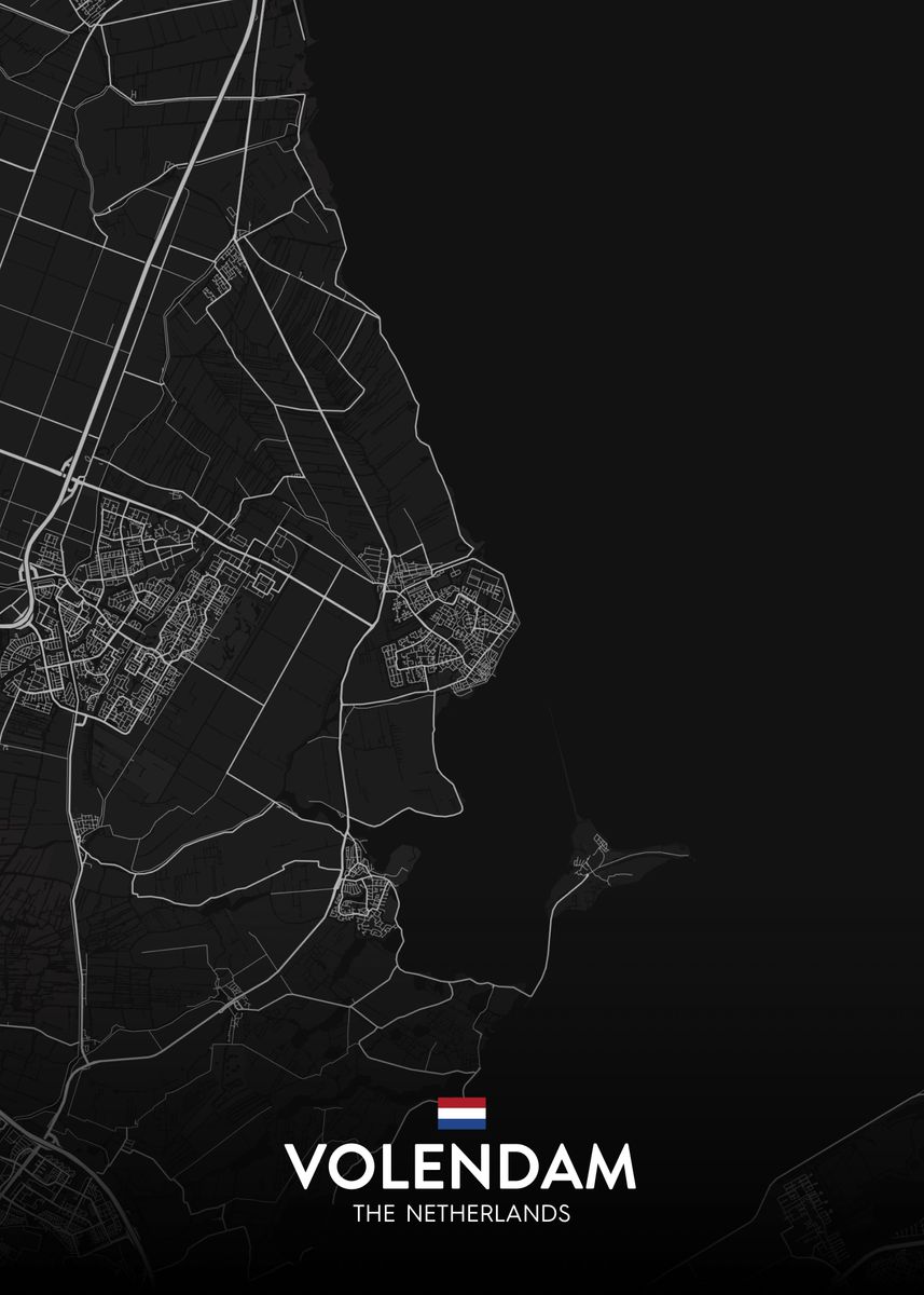 'Volendam NL' Poster, picture, metal print, paint by IMR Designs | Displate