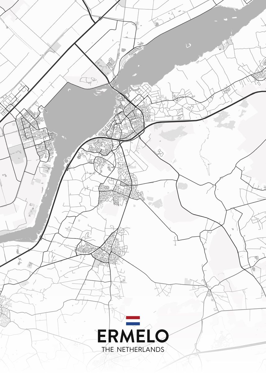 'Ermelo NL' Poster, picture, metal print, paint by IMR Designs | Displate