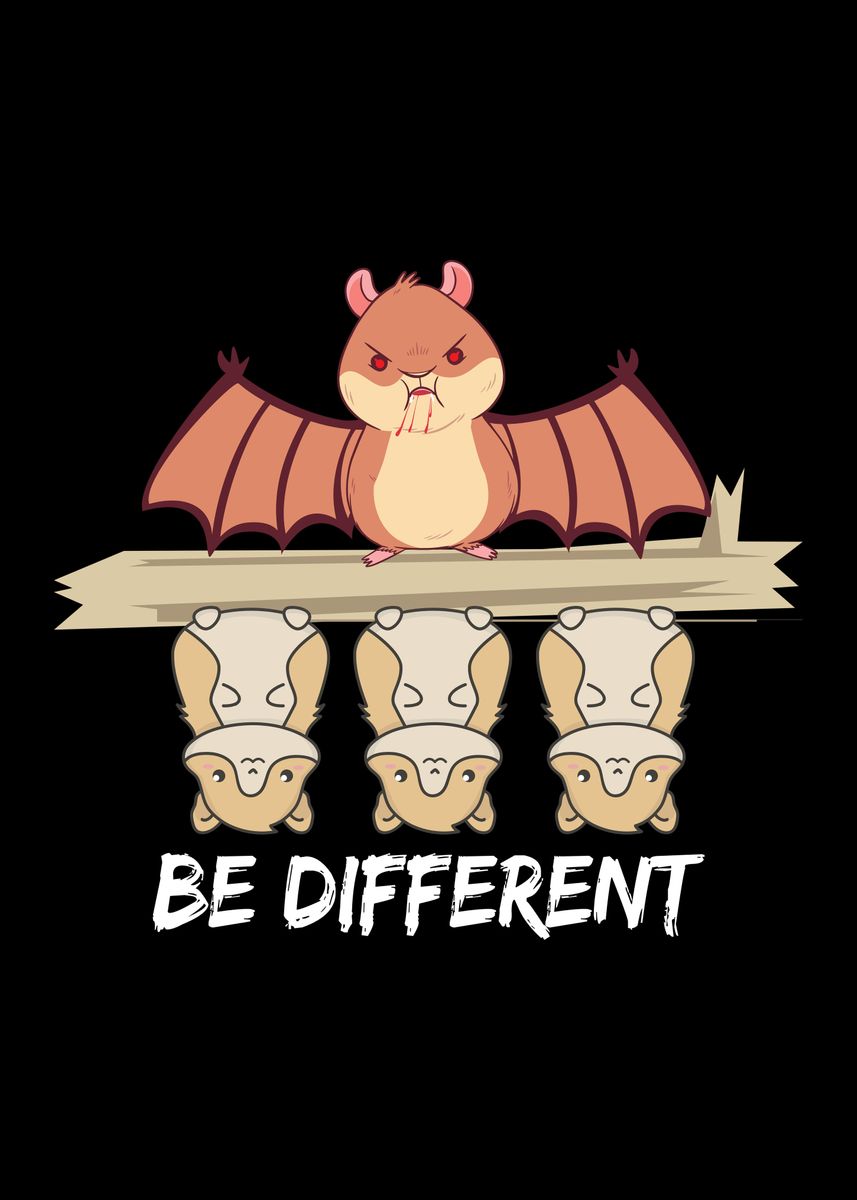 'Be different' Poster, picture, metal print, paint by Lukes Pixel ...