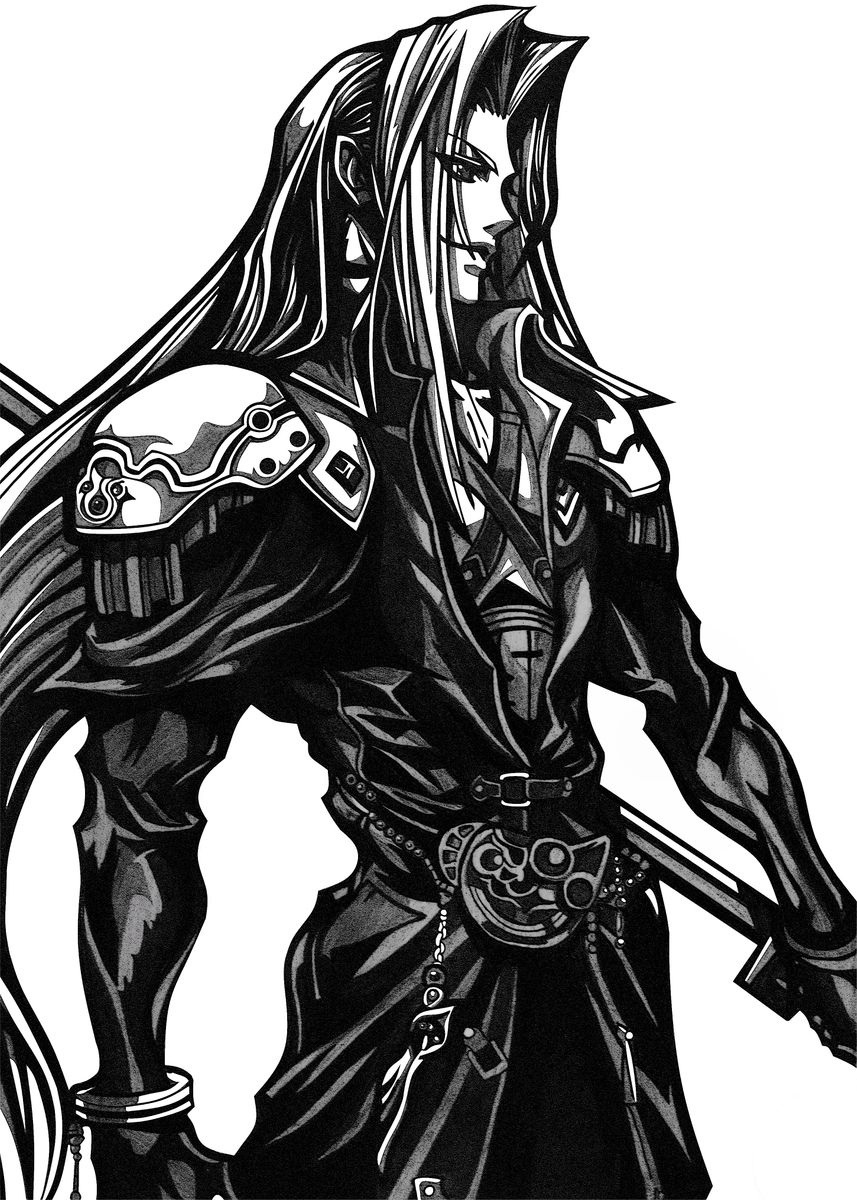 'Sephiroth - One Winged' Poster, picture, metal print, paint by JTLie ...