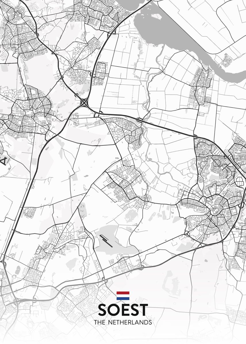 'Soest NL' Poster, picture, metal print, paint by IMR Designs | Displate