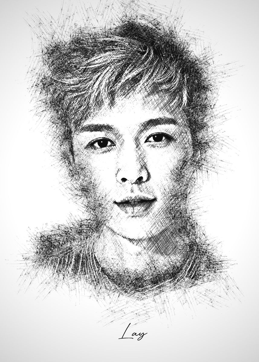 'Lay EXO' Poster, picture, metal print, paint by Clay Williams | Displate