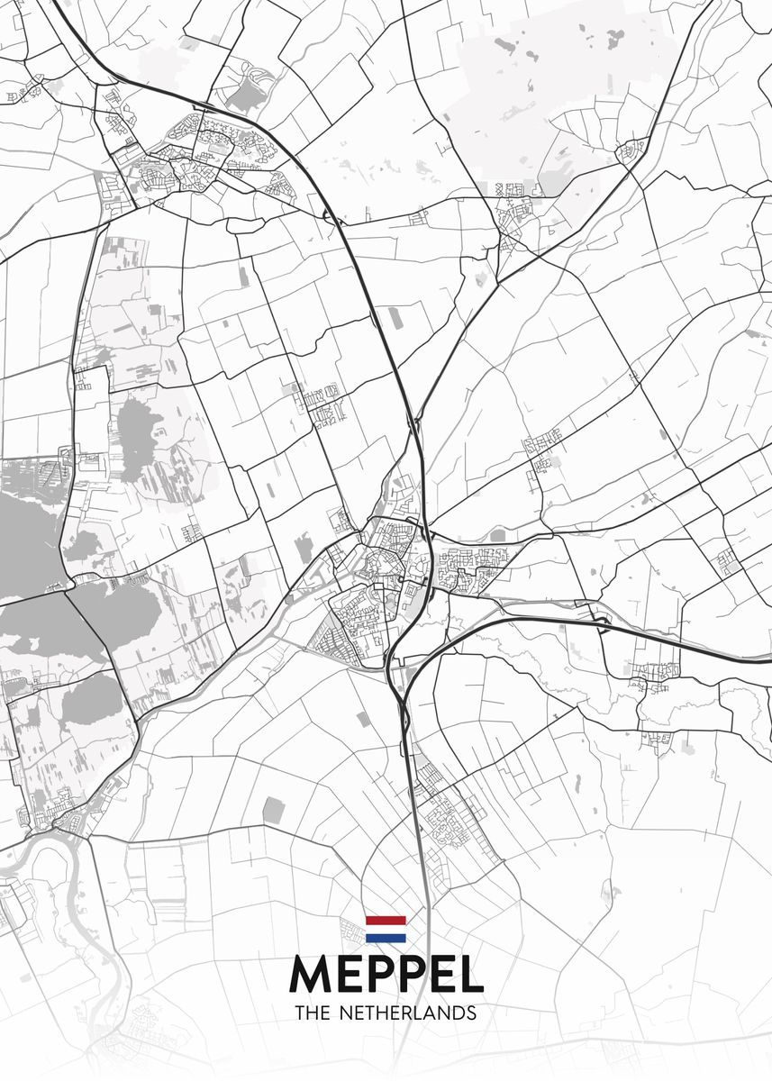 'Meppel NL' Poster by IMR Designs | Displate