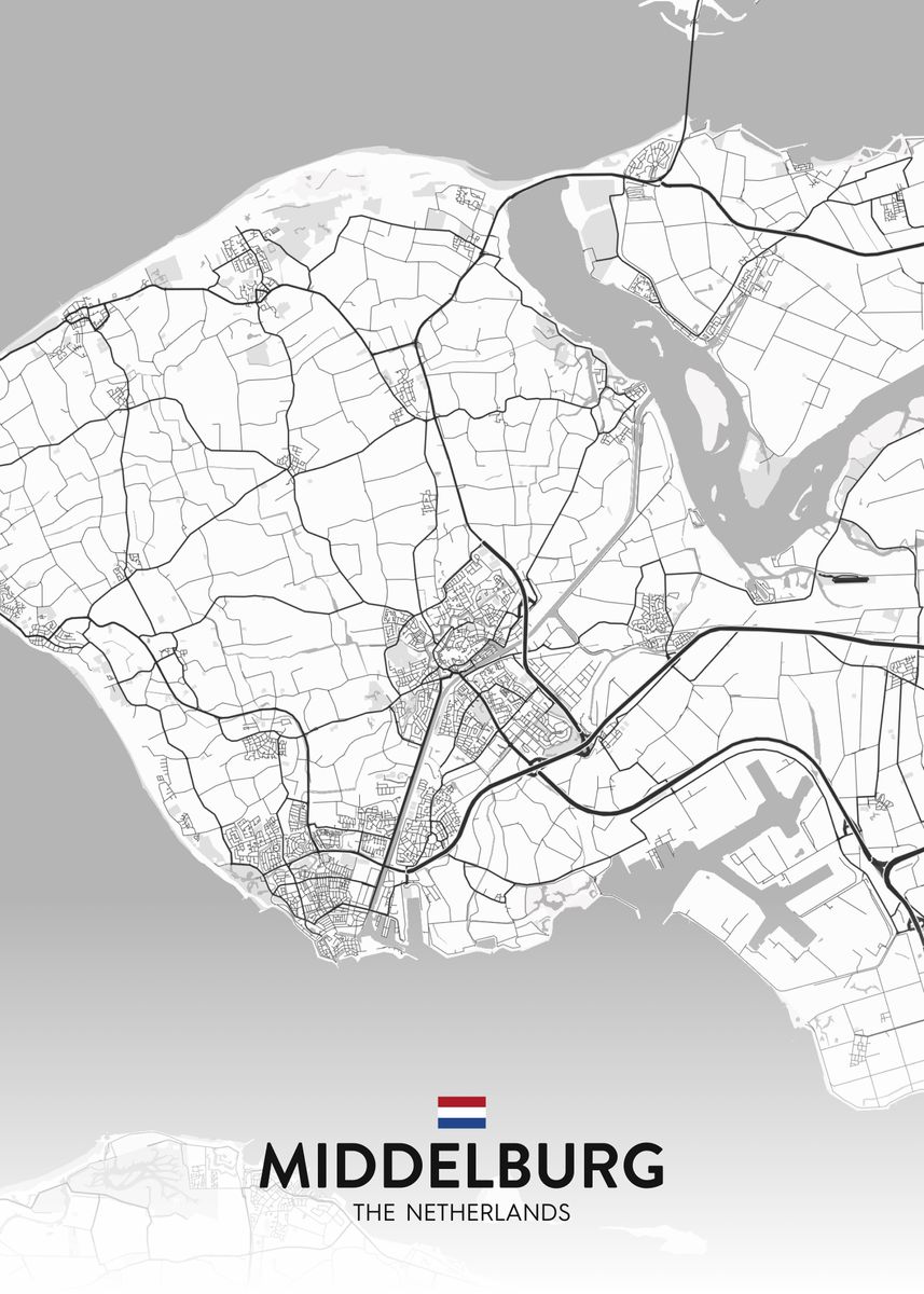 'Middelburg NL' Poster, picture, metal print, paint by IMR Designs ...