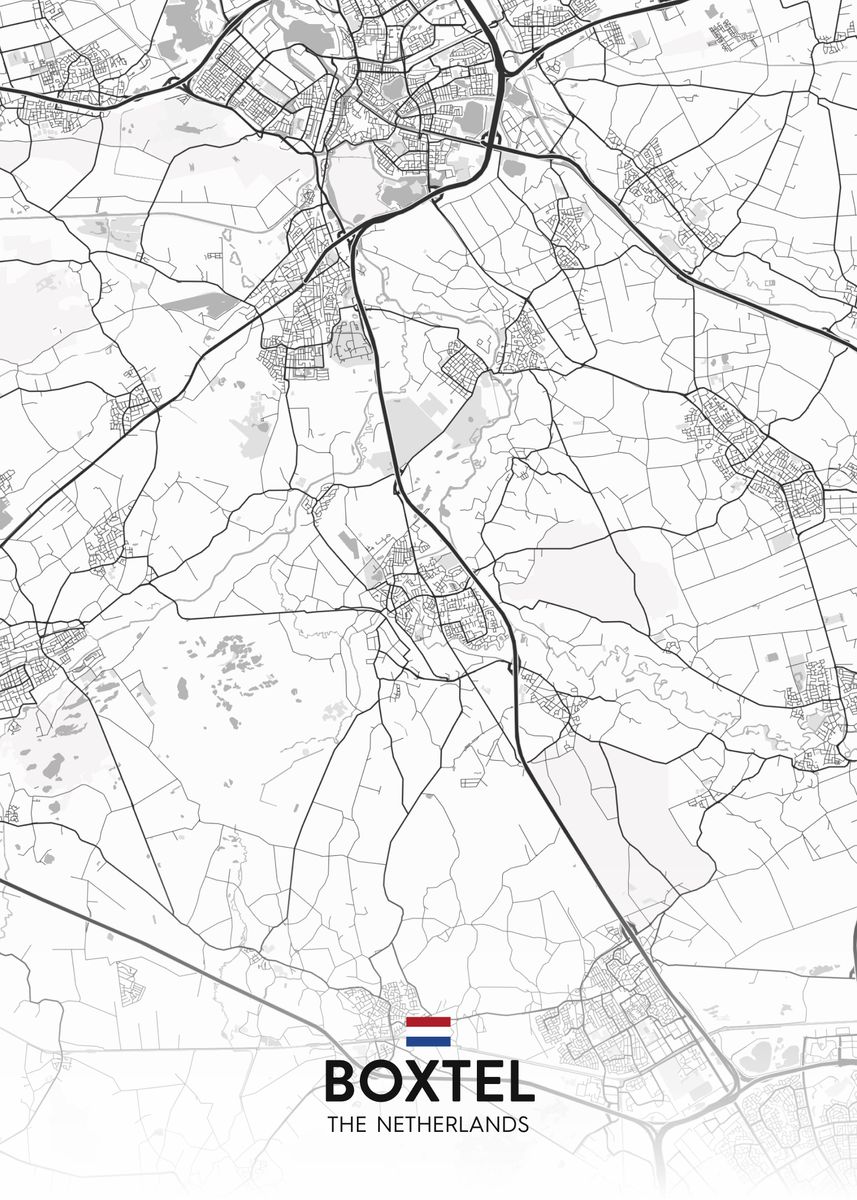 'Boxtel NL' Poster, picture, metal print, paint by IMR Designs | Displate