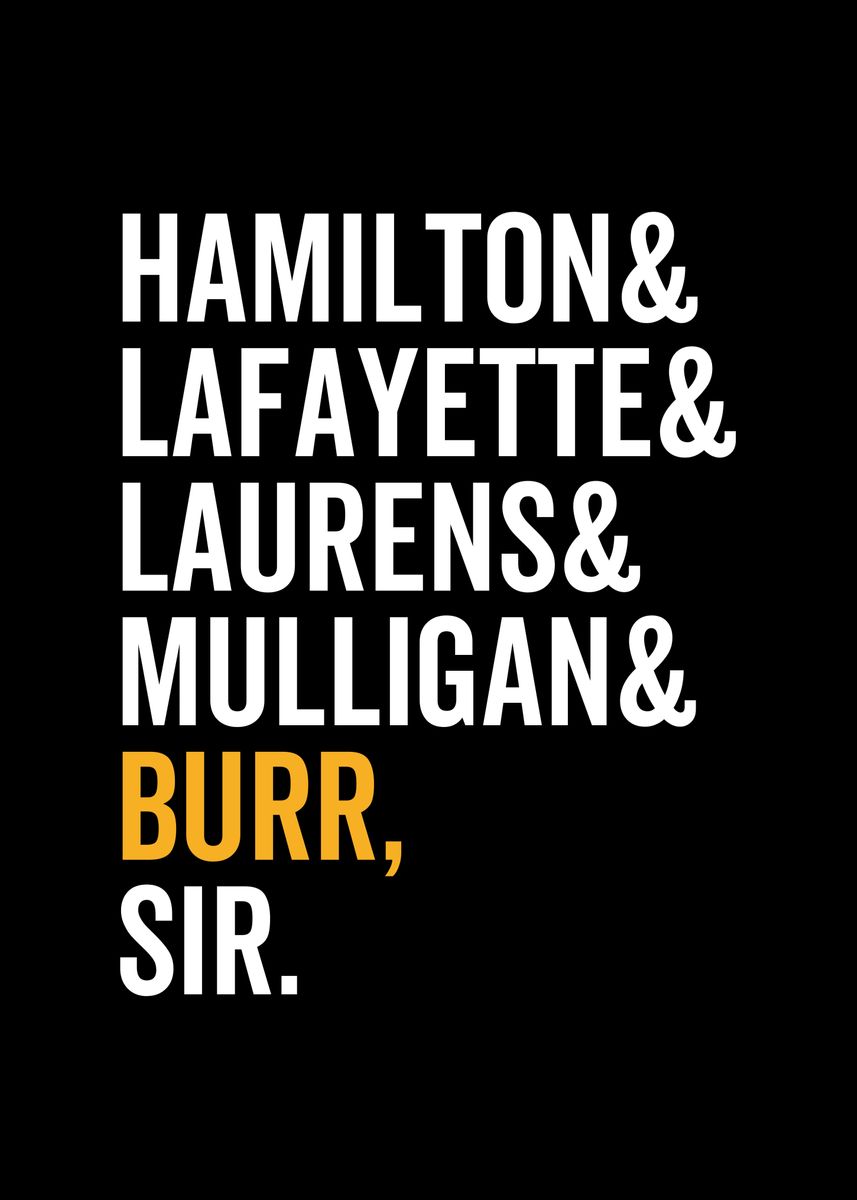 'Hamilton Lafayette Lauren' Poster, picture, metal print, paint by ...