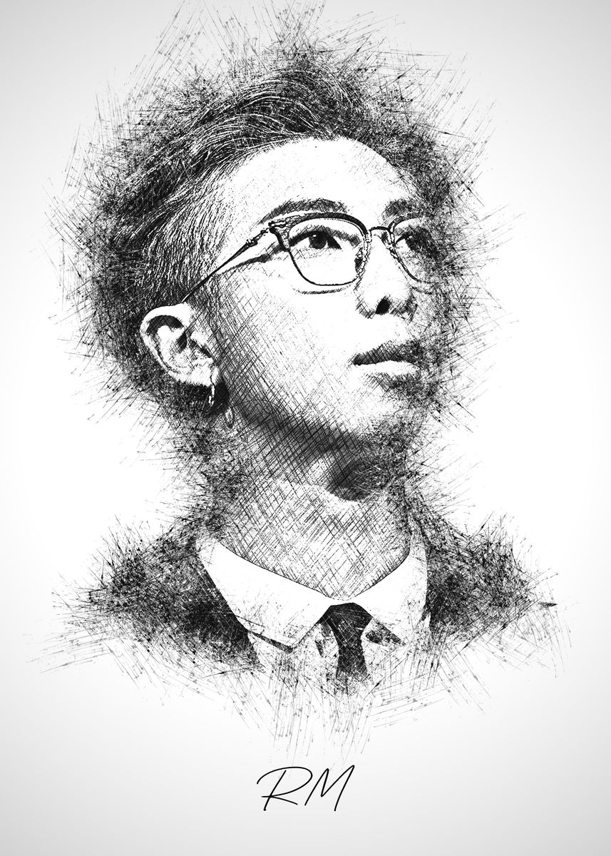 'RM BTS' Poster, picture, metal print, paint by Clay Williams | Displate
