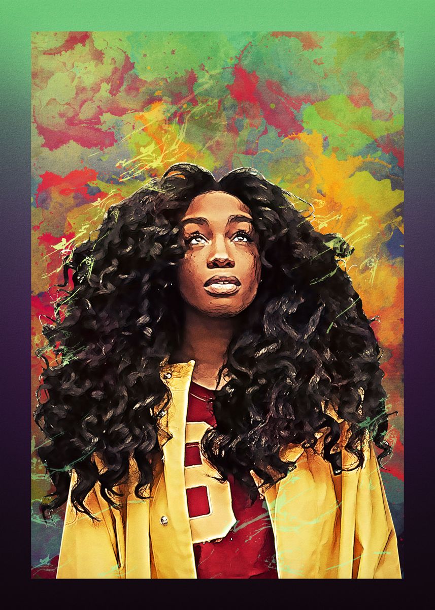 'SZA' Poster, picture, metal print, paint by Alva Donna | Displate