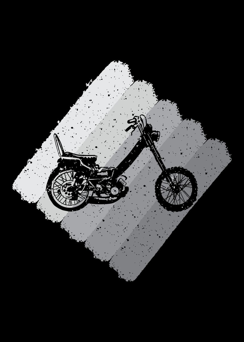'Biker Motorcycle Bike Chop' Poster by AaronBaron | Displate