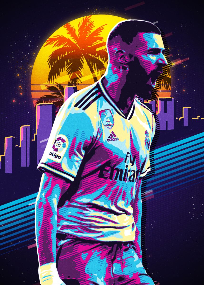 'Karim Benzema Football' Poster, picture, metal print, paint by EPL ...