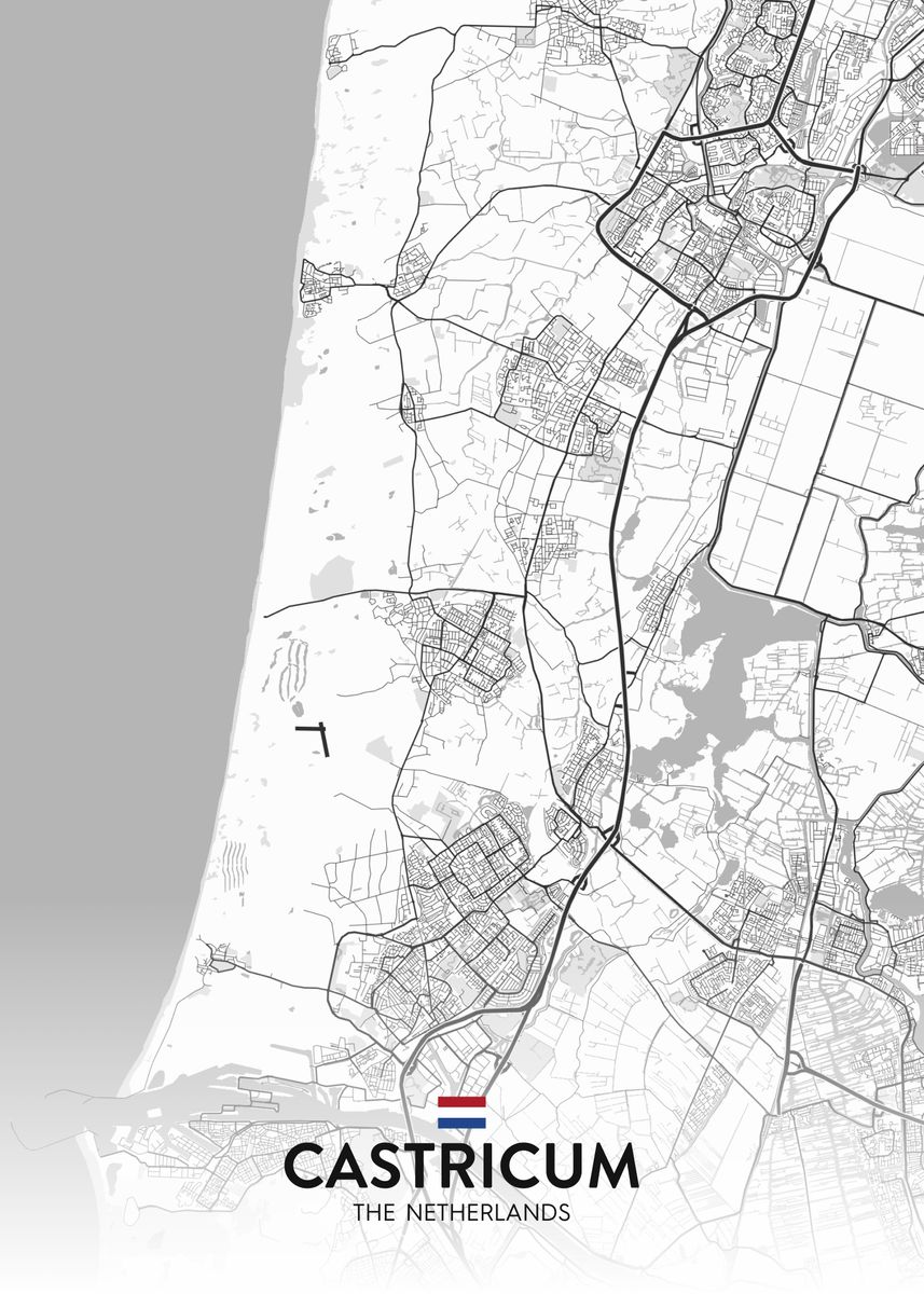 'Castricum NL' Poster, picture, metal print, paint by IMR Designs ...