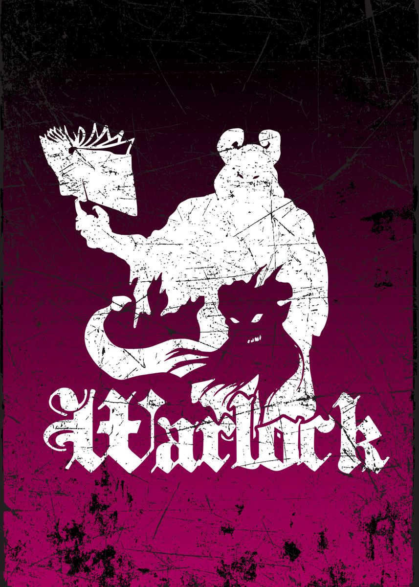 'Warlock Silhouette' Poster by LouteCrea | Displate