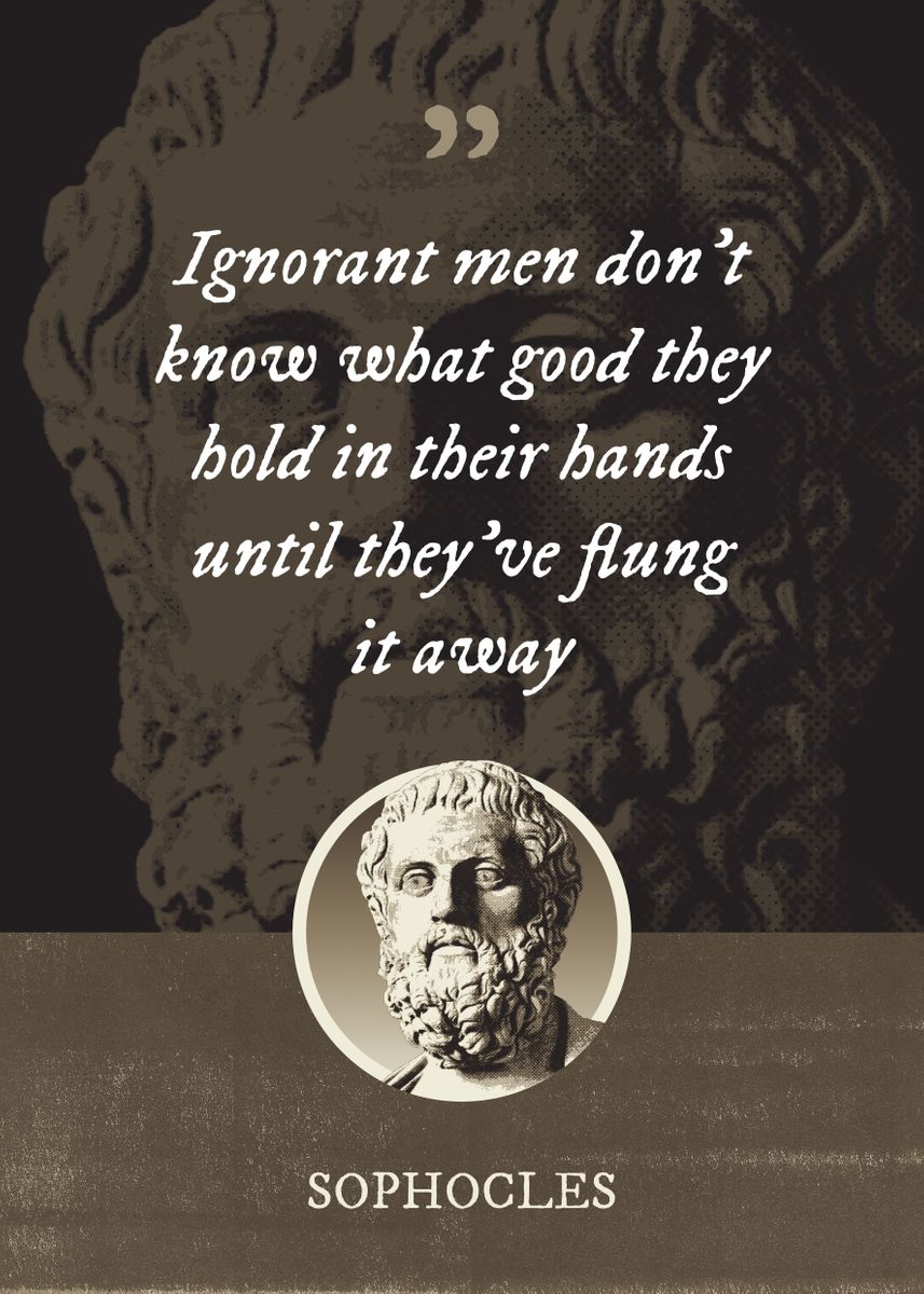 'Ignorant men dont know ' Poster, picture, metal print, paint by Syahrasi | Displate