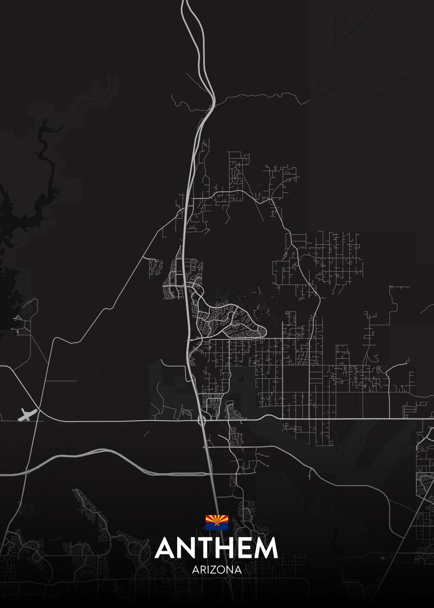 'Anthem AZ' Poster, picture, metal print, paint by IMR Designs | Displate