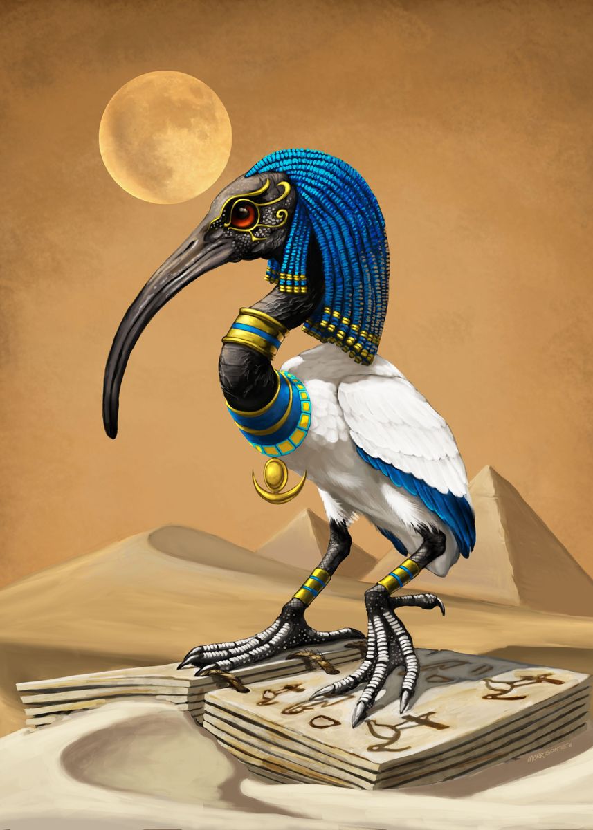 'THOTH' Poster, picture, metal print, paint by Stanley Morrison | Displate