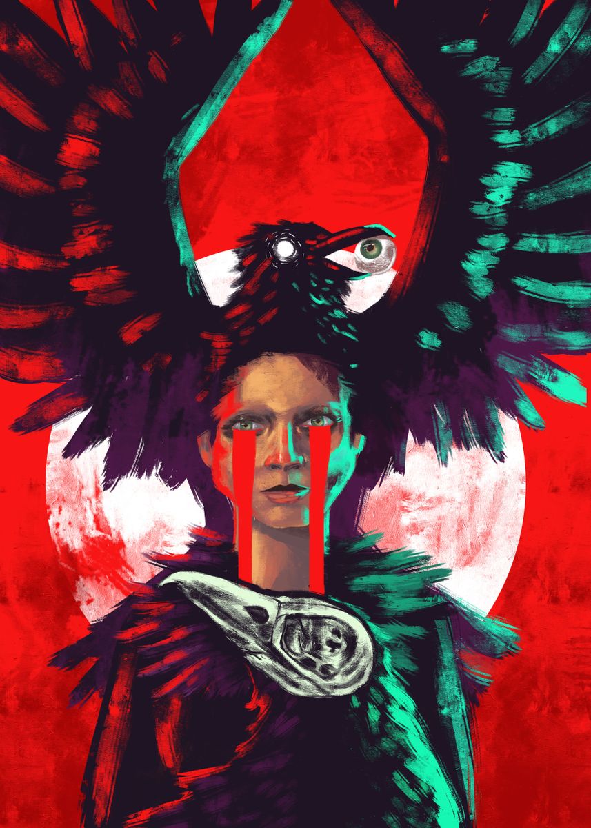 'Raven' Poster, picture, metal print, paint by Ahmed Ghany | Displate