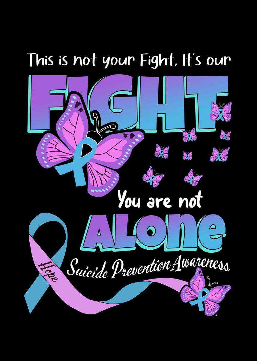 'Suicide Awareness For Men' Poster, picture, metal print, paint by ...