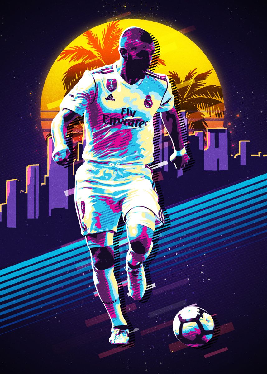 'Karim Benzema Football' Poster, picture, metal print, paint by EPL ...