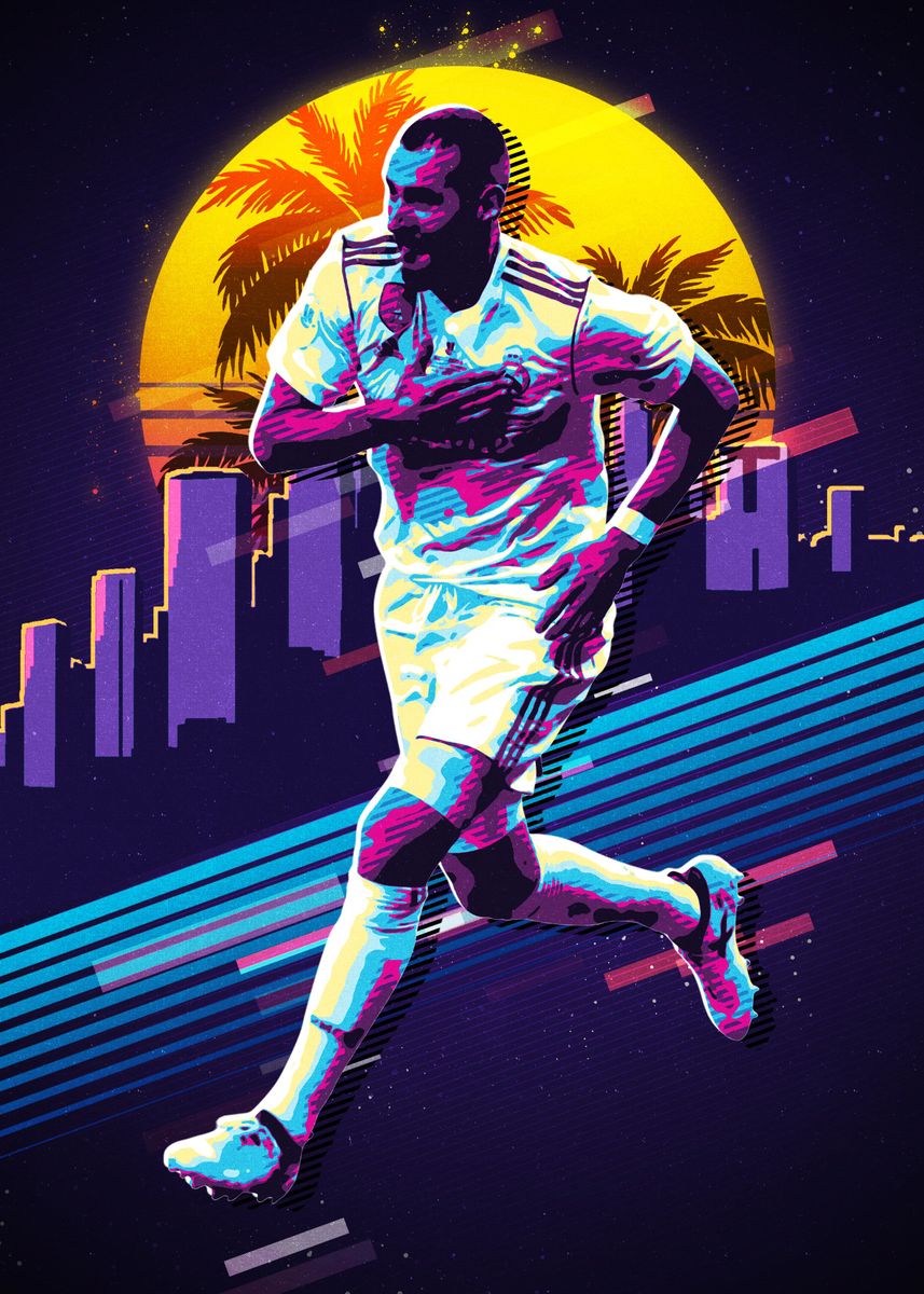 'Karim Benzema Football' Poster, picture, metal print, paint by EPL ...
