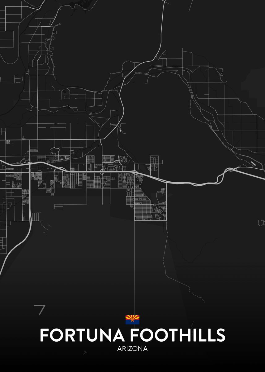 'Fortuna Foothills AZ' Poster, picture, metal print, paint by IMR ...