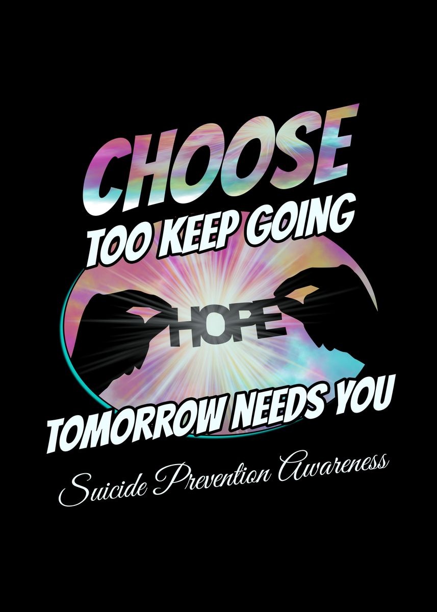 'Suicide Awareness For Men' Poster, picture, metal print, paint by ...