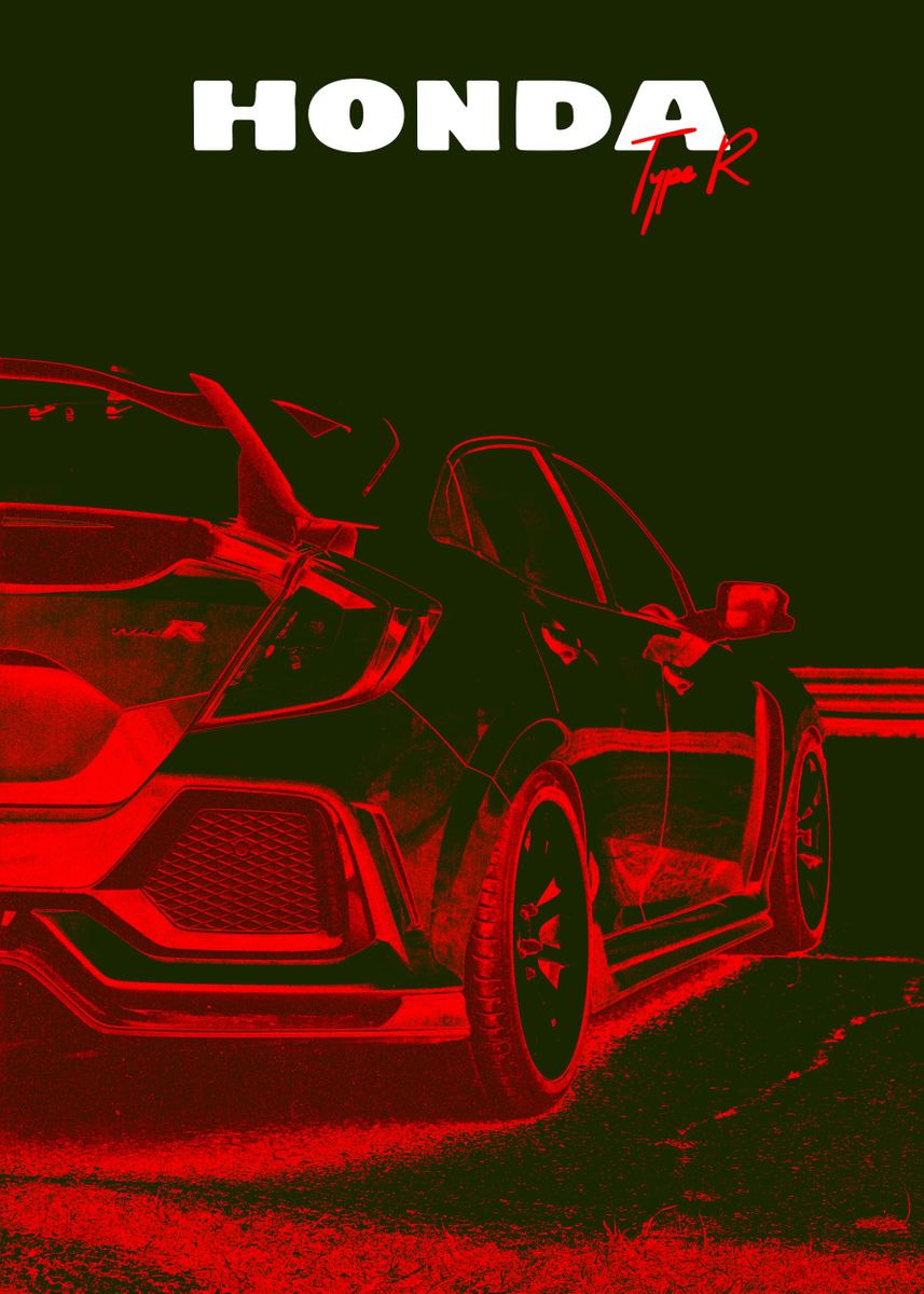 'Type R 02' Poster, picture, metal print, paint by Aphantasiv | Displate