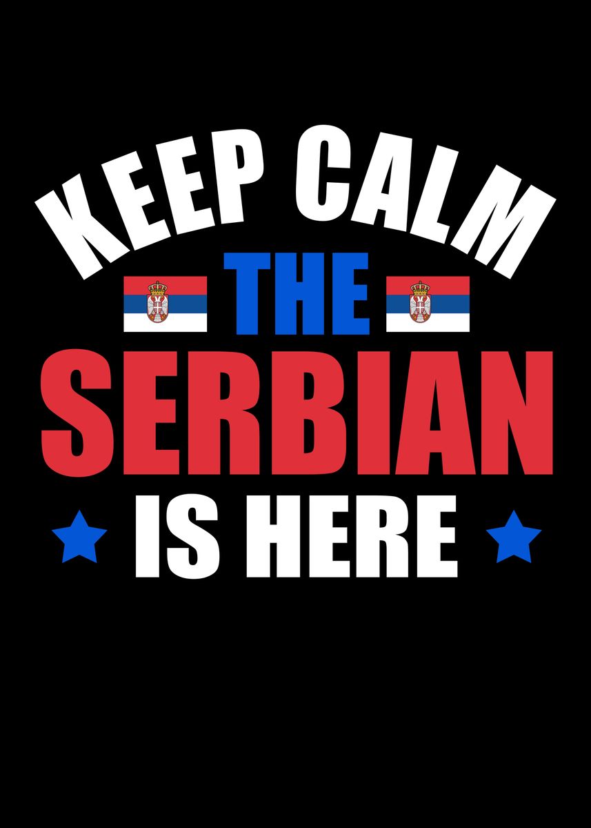 'Serbia Serb Gift Belgrade' Poster by Hexor | Displate