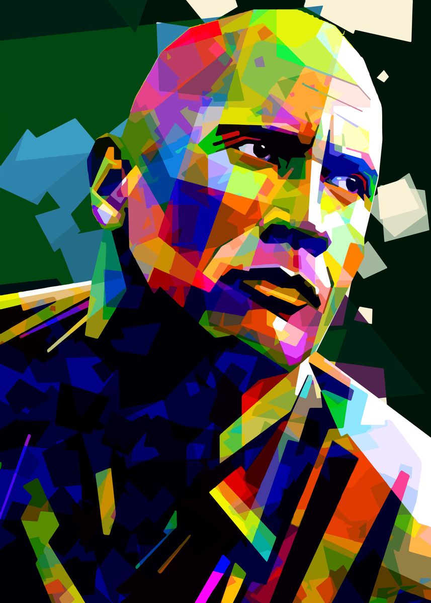 'Dwayne Johnson wpap poster' Poster, picture, metal print, paint by ...
