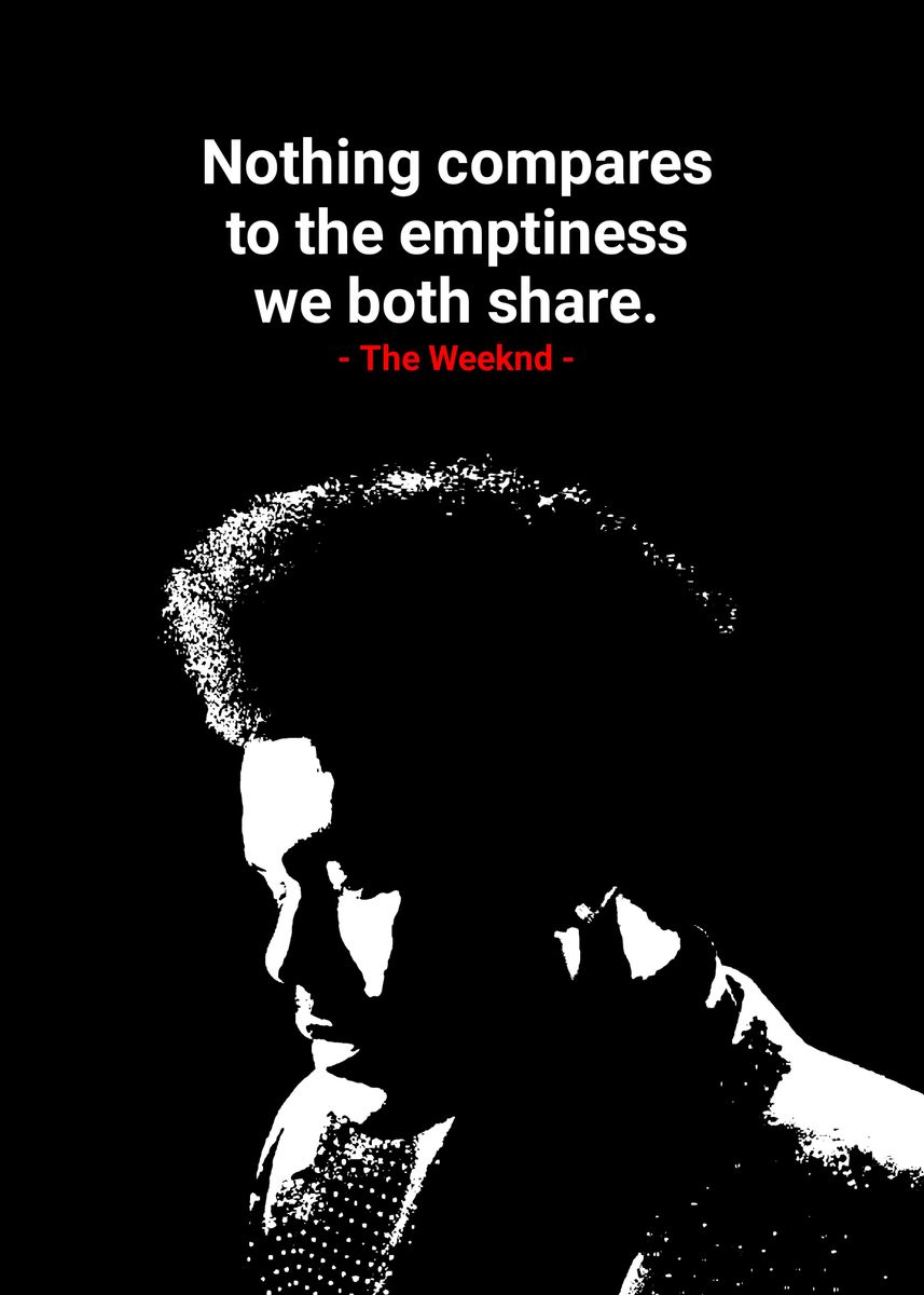 'The Weeknd Text Art' Poster by Muhammad Ardian Art | Displate