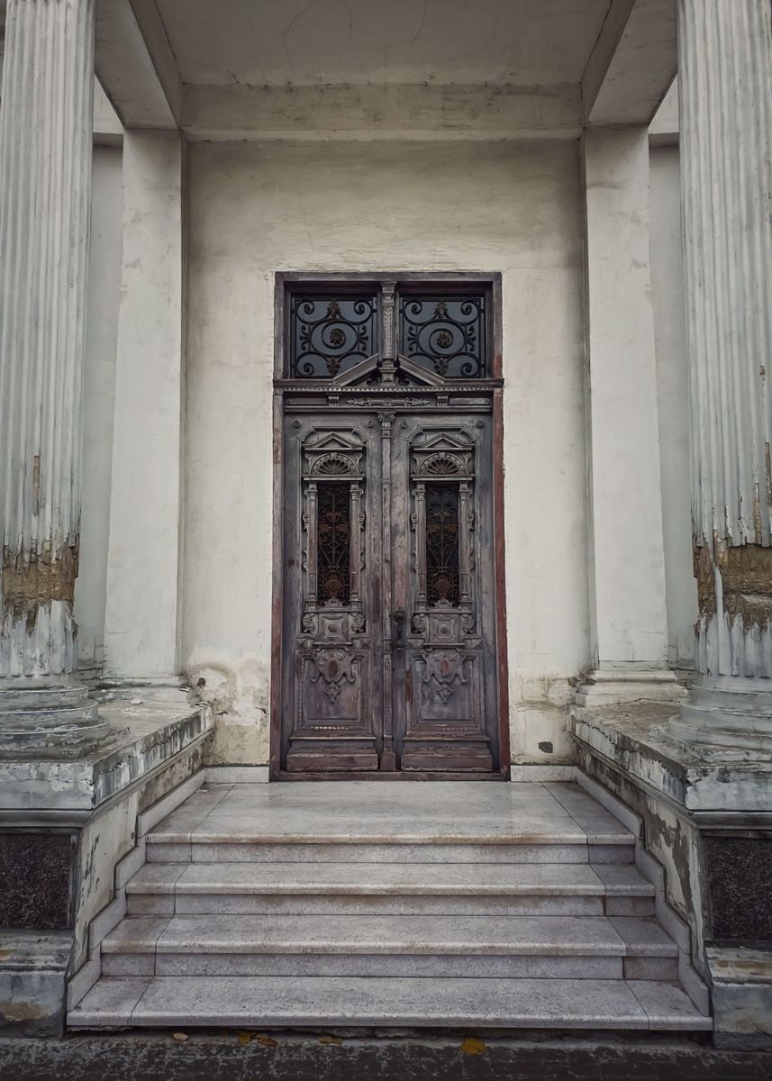 'old manor entrance' Poster, picture, metal print, paint by ...