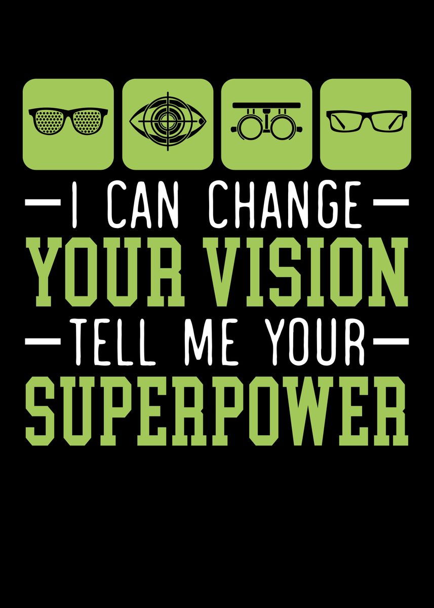 'I Can Change Your Vision' Poster by NAO | Displate