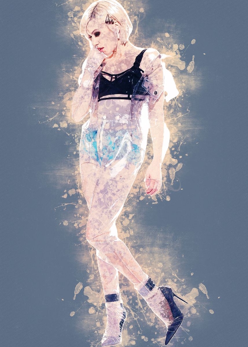 'Carly Rae Jepsen' Poster, picture, metal print, paint by Dutton Jerrell | Displate