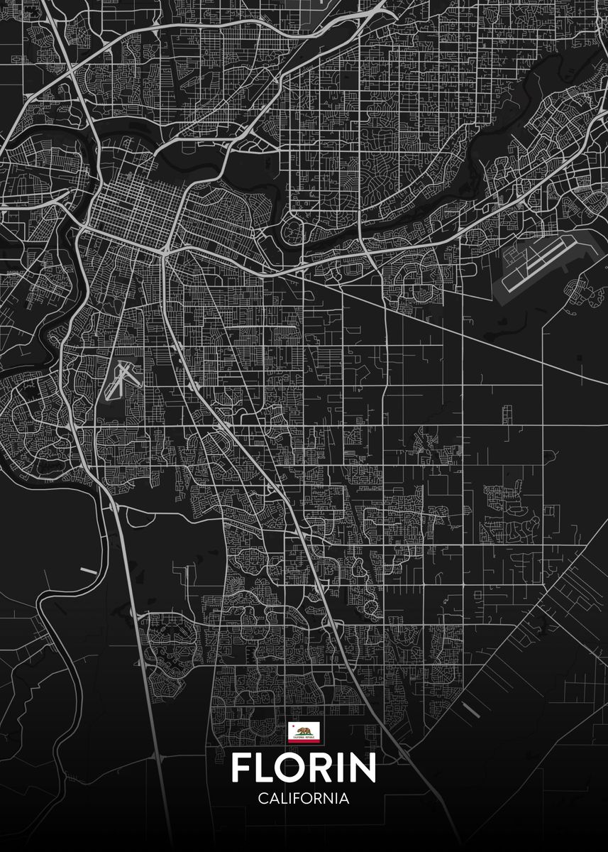 'Florin CA' Poster, picture, metal print, paint by IMR Designs | Displate