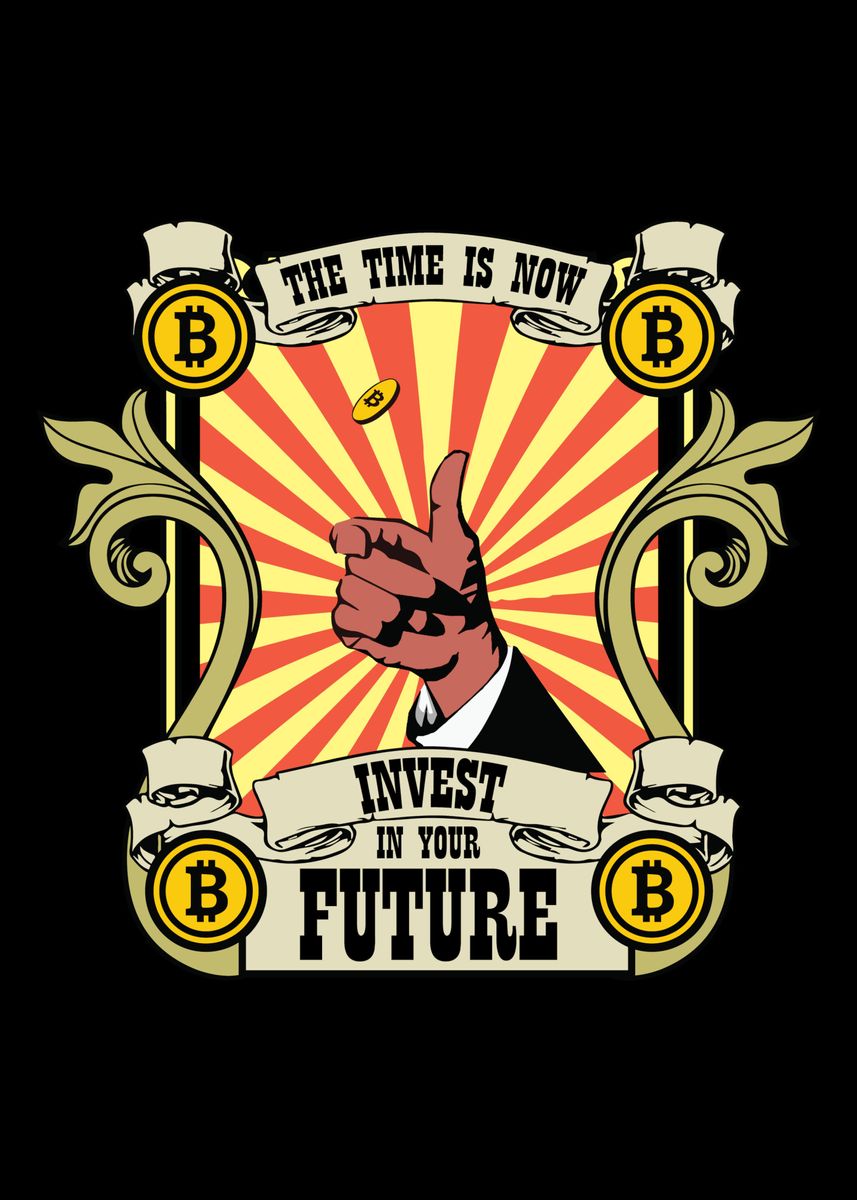 'Bitcoin Retro Vintage' Poster by Adventurors | Displate