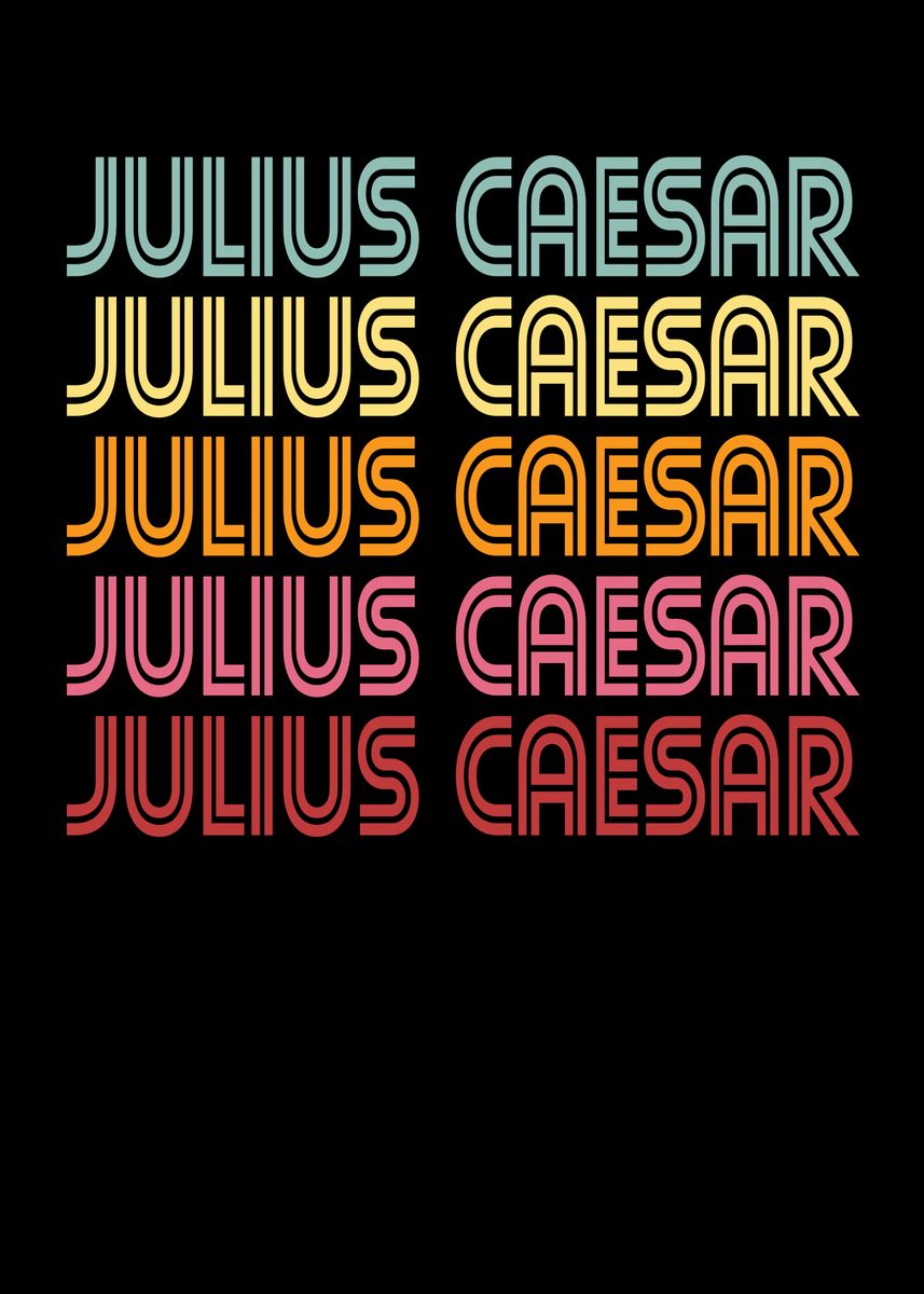 'Julius Caesar Rome Italy' Poster by Hexor | Displate