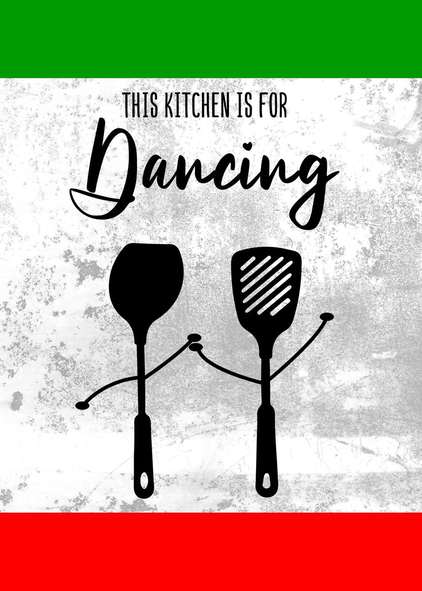'Italian Kitchen Wall Decor' Poster by Decoratier Qwerdenker | Displate