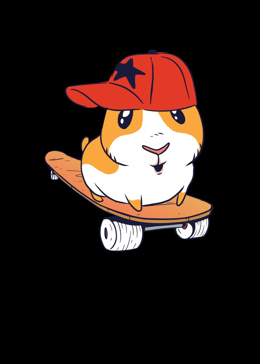 'Hamster swag' Poster by Lukes Pixel Studio | Displate