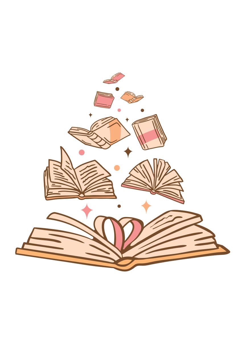 'books love ' Poster by Simon Darren | Displate