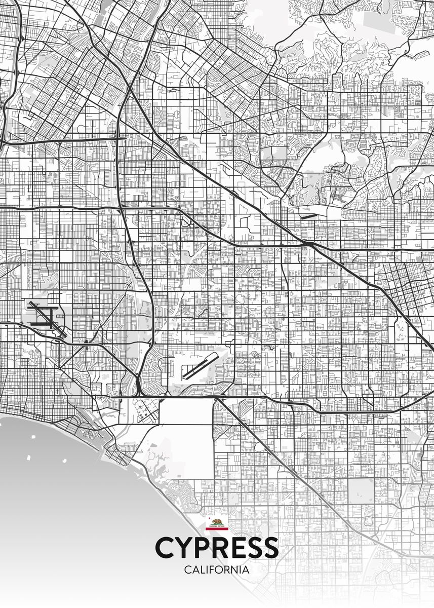 'Cypress CA' Poster, picture, metal print, paint by IMR Designs | Displate