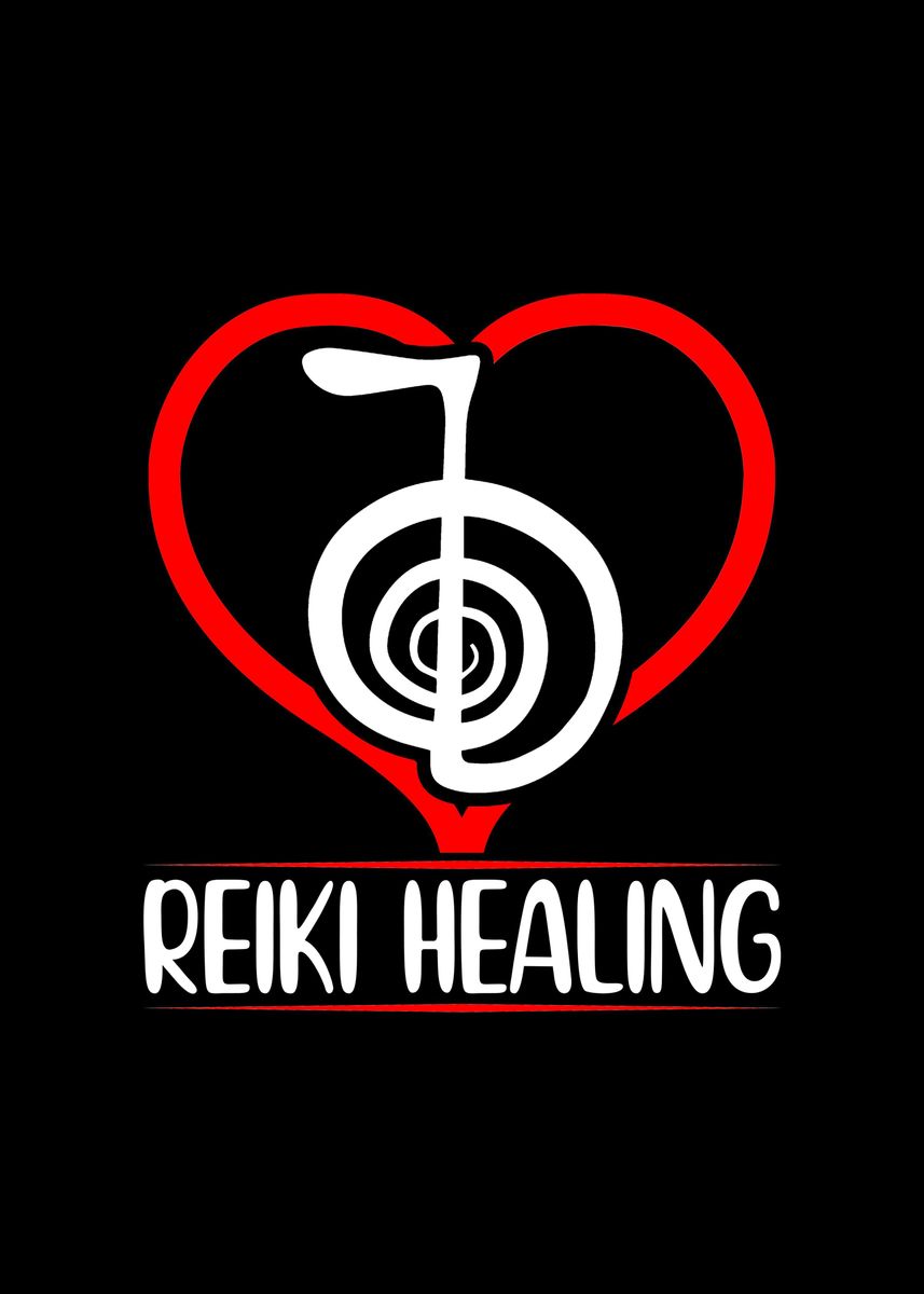 'Reiki Healing Reiki Master' Poster, picture, metal print, paint by TW ...