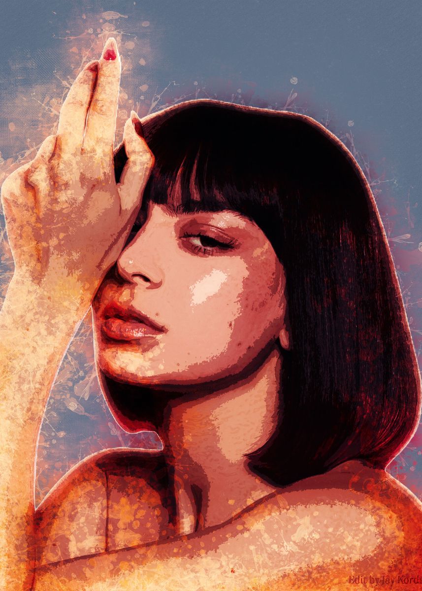 'Charli XCX' Poster, picture, metal print, paint by Dutton Jerrell | Displate