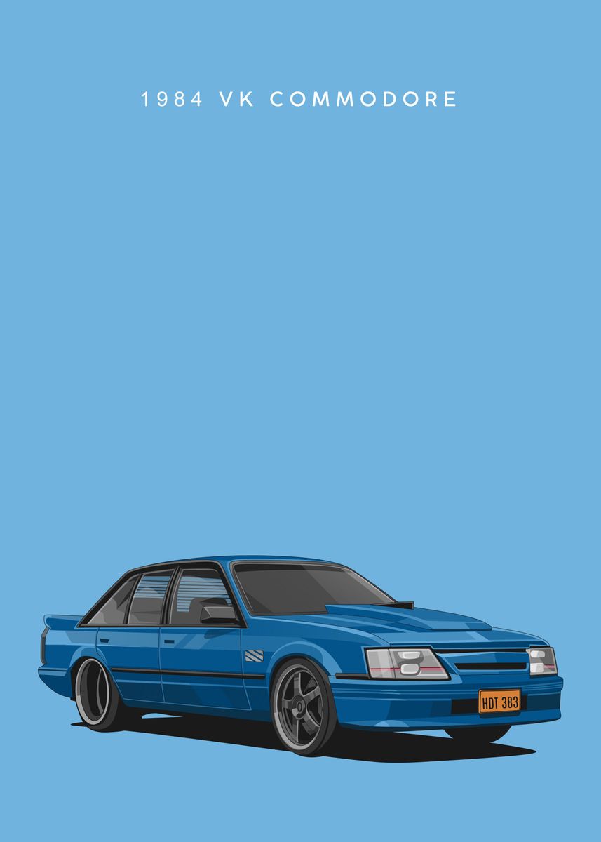 '1984 VK Commodore' Poster, picture, metal print, paint by capture art ...