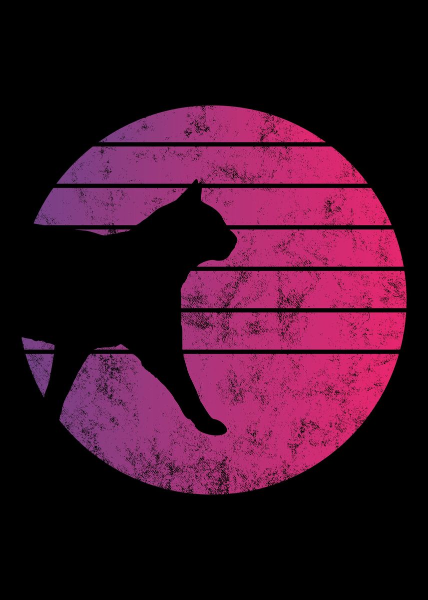 'Cat Retro Vintage' Poster by royalsigns | Displate