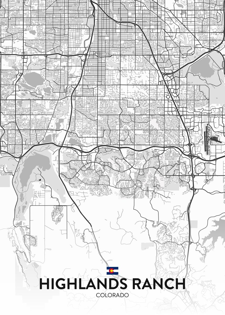 'Highlands Ranch CO' Poster by IMR Designs | Displate