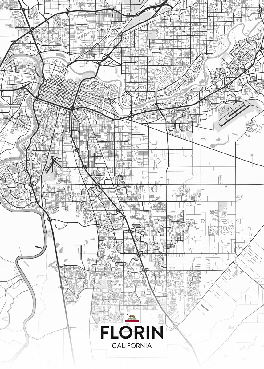 'Florin CA' Poster, picture, metal print, paint by IMR Designs | Displate