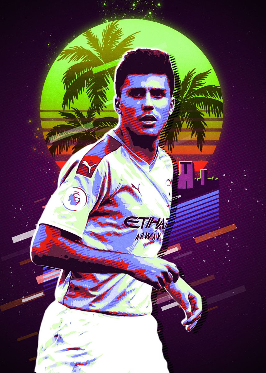 'Rodri' Poster, picture, metal print, paint by MarjorieC Newlin | Displate