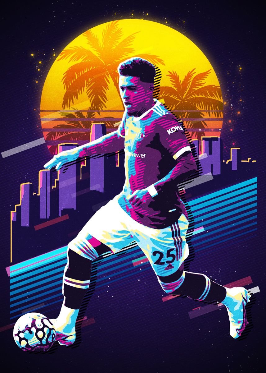 'Jadon Sancho Football' Poster, picture, metal print, paint by Sport ...