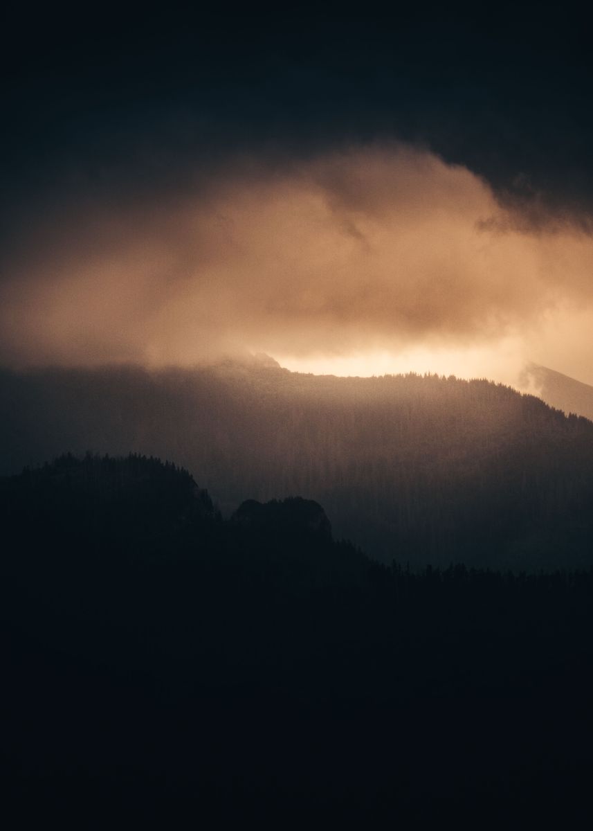 'Little light' Poster, picture, metal print, paint by Adam Stolarczyk | Displate