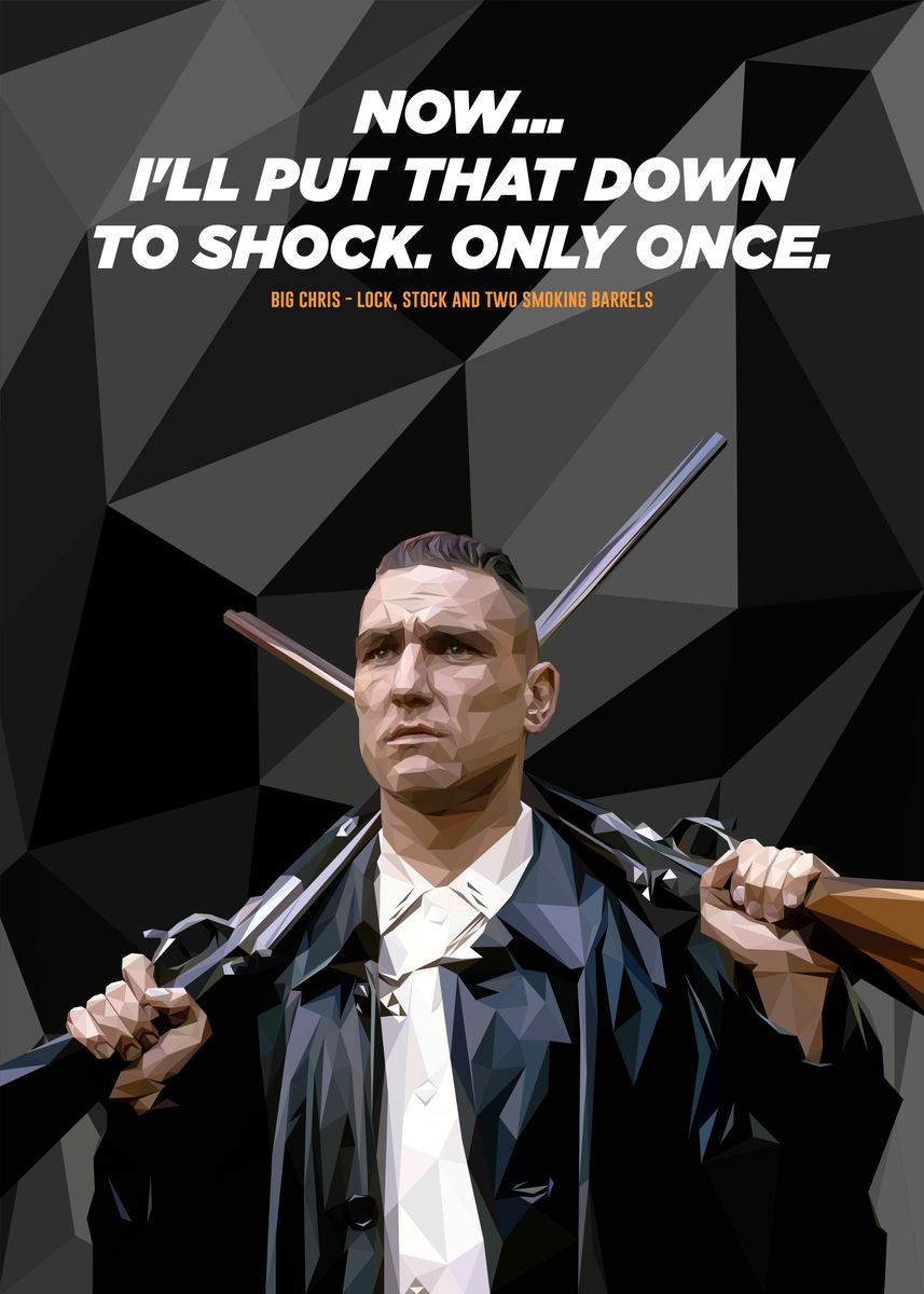 'Big Chris' Poster, picture, metal print, paint by Lowpoly Posters ...