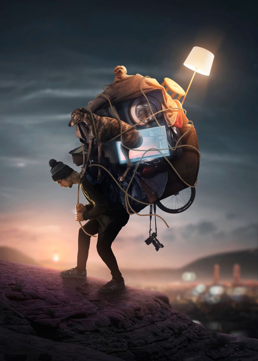 'Luckily I dont do it alone' Poster by sergi tugas | Displate